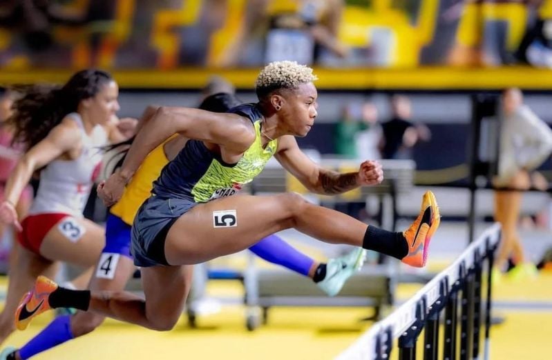 Devynne Charlton sets 60m Hurdles World Record with 7.67 at Millorse Games | Watch Athletics